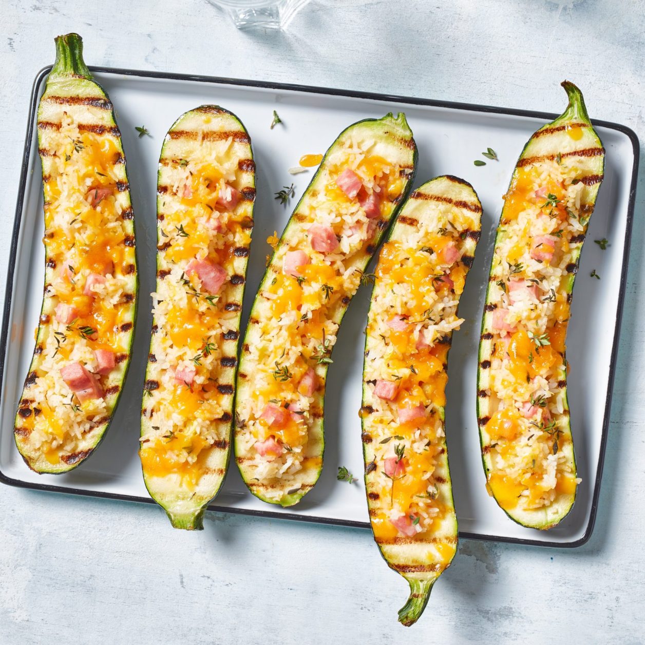 Grilled Stuffed Zucchini | Savory