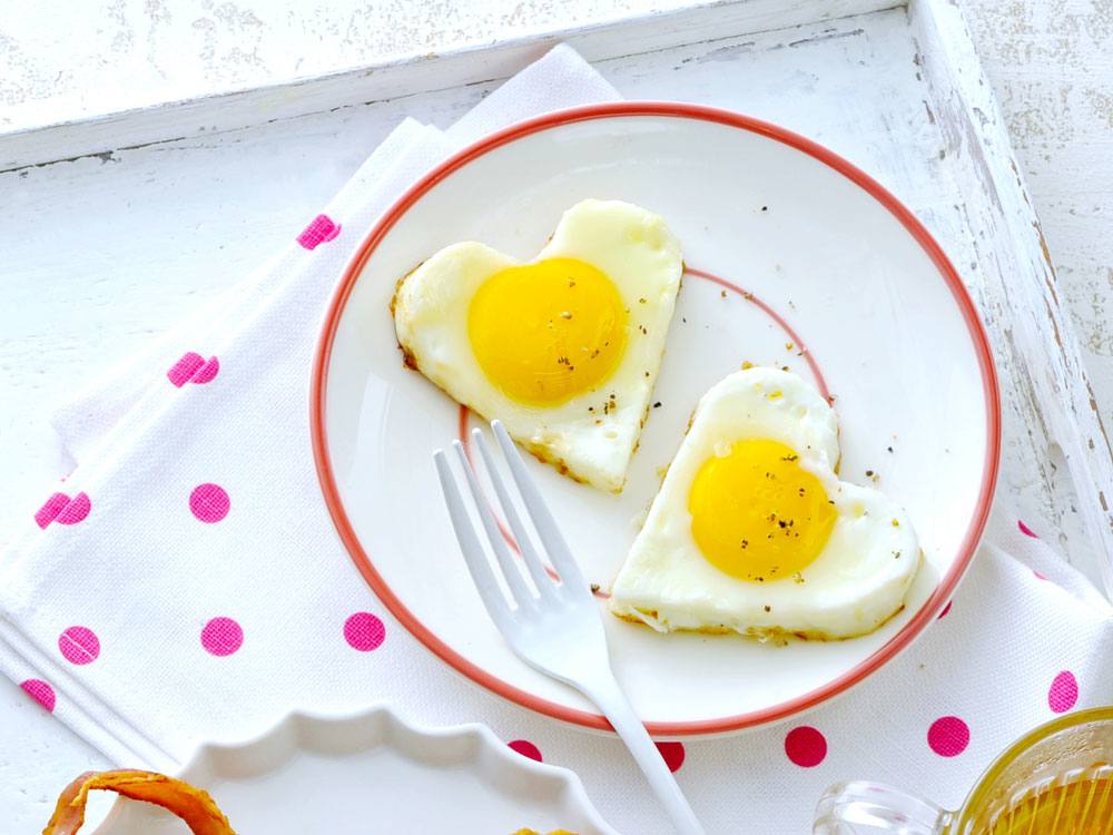 Heart Shaped Breakfast