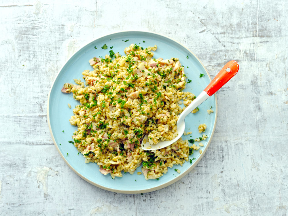 Baked Brown Rice | Savory