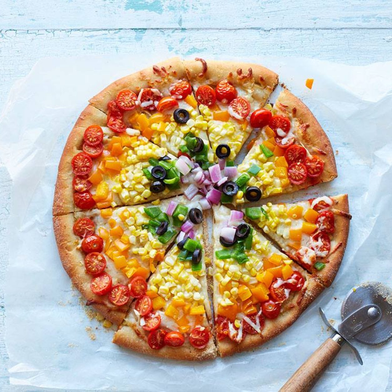 Rainbow Pizza | Savory