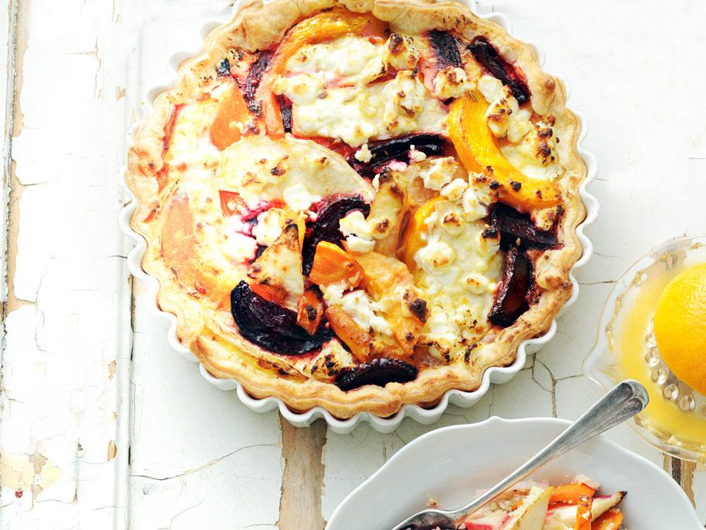Roasted Vegetable Tart Savory