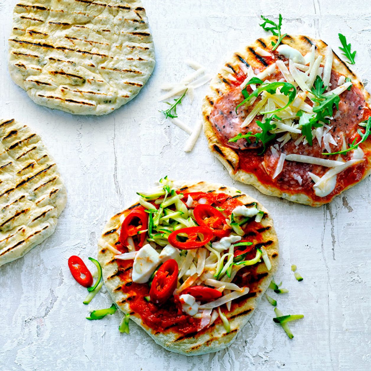 Grilled Mini Pizzas | Savory