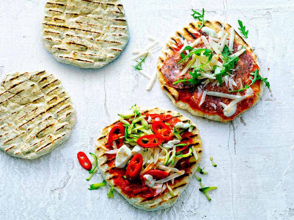 Grilled Mini Pizzas | Savory