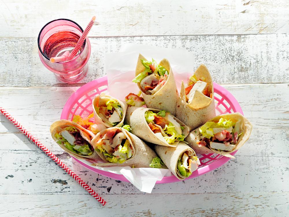 Chicken Club Wraps | Savory