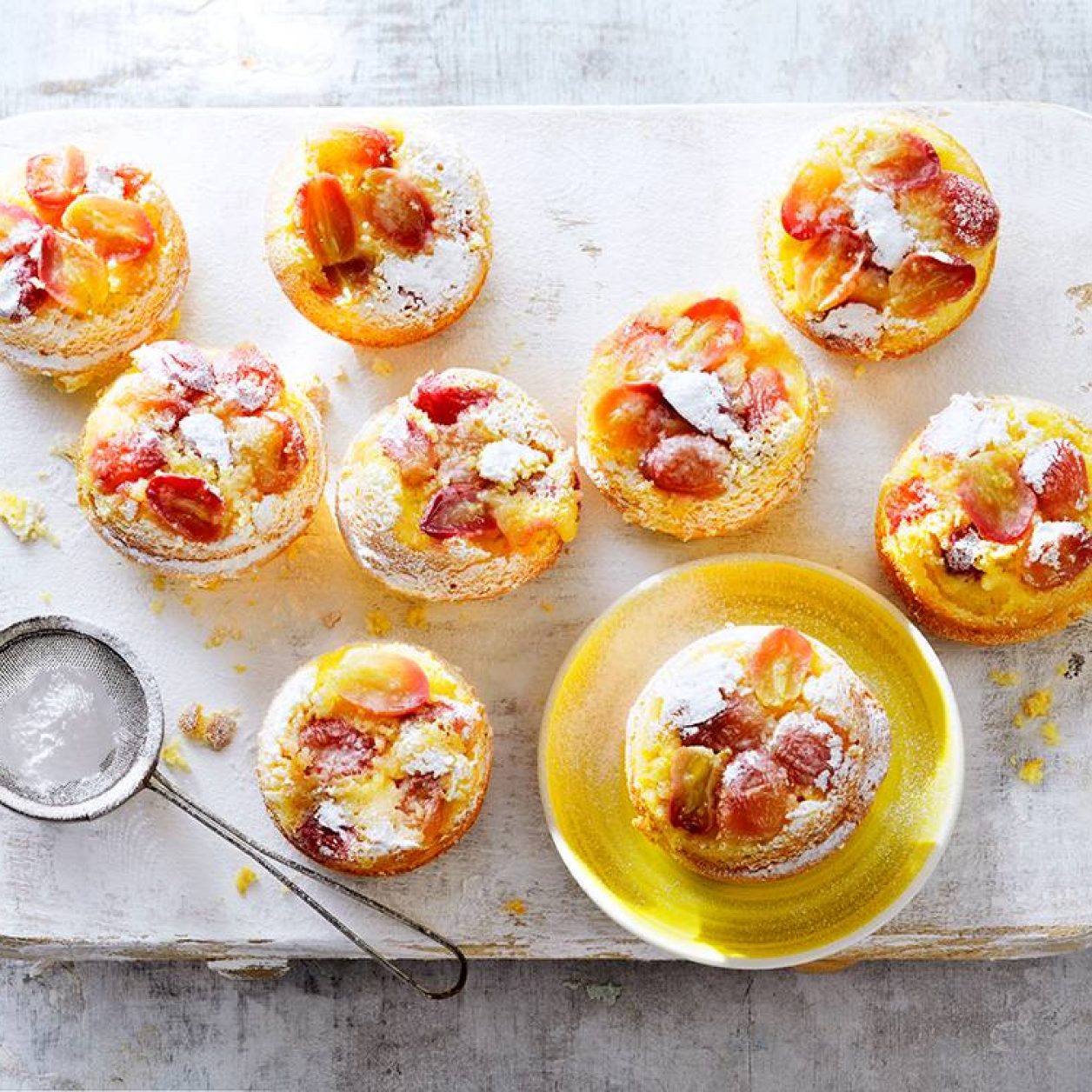 Mini Grape Upside-Down Cakes | Savory