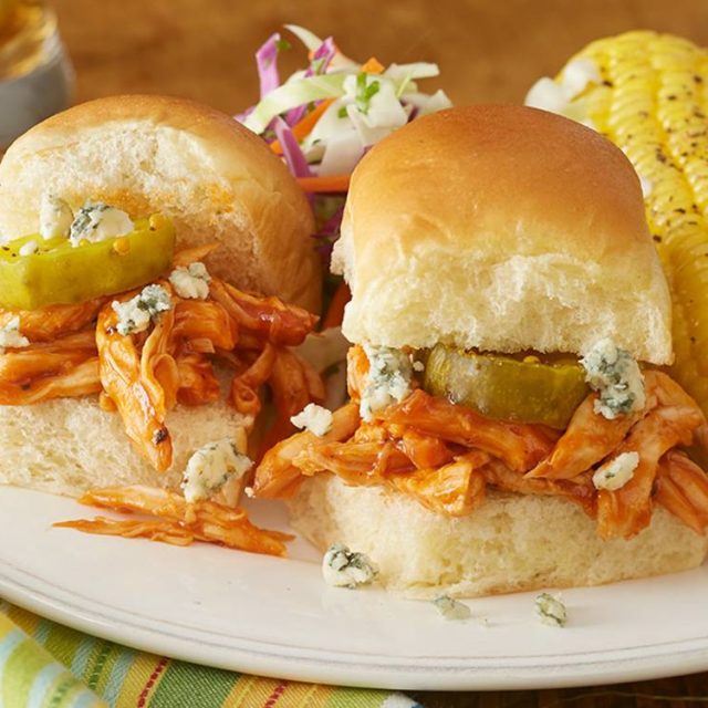 Tyson® Pulled BBQ Chicken Sliders | Savory