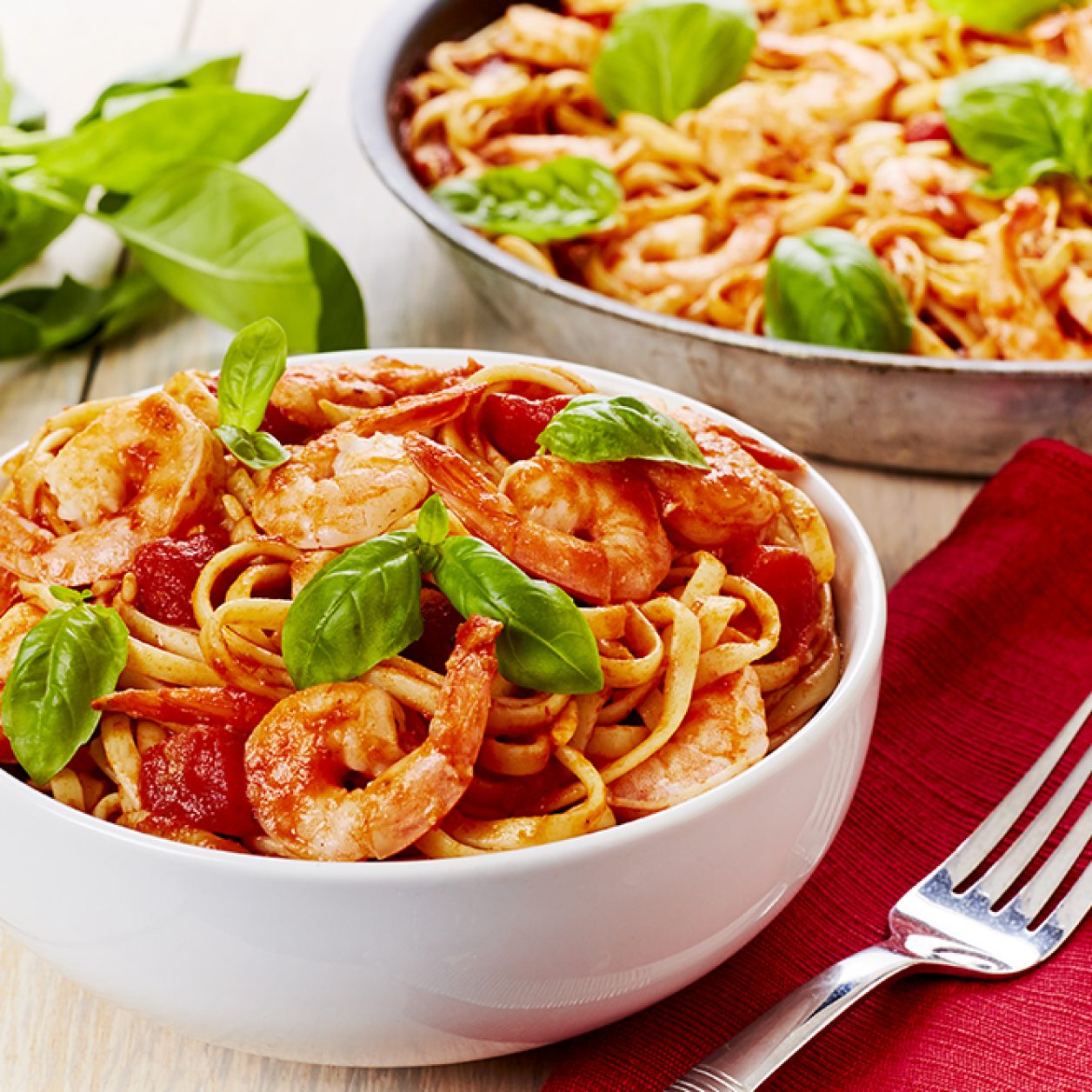 Linguine Marinara with Shrimp | Savory