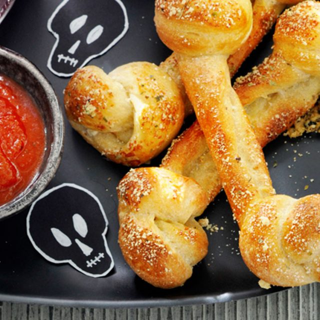 Breadstick Bones with Tomato Sauce | Savory