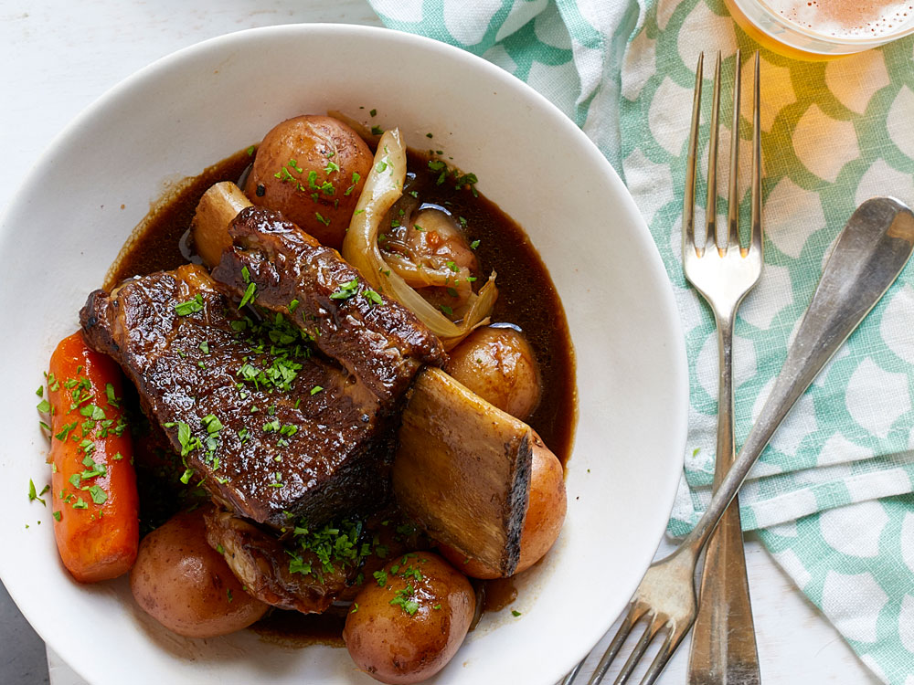 Beer-Braised Short Ribs | Savory