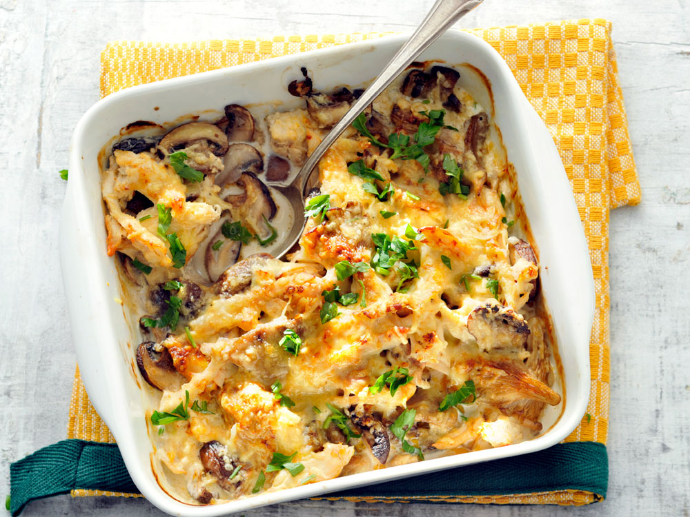 Chicken and Mushroom Gratin | Savory