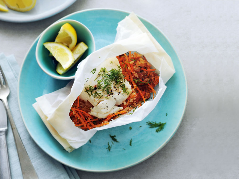 Halibut with Couscous | Savory