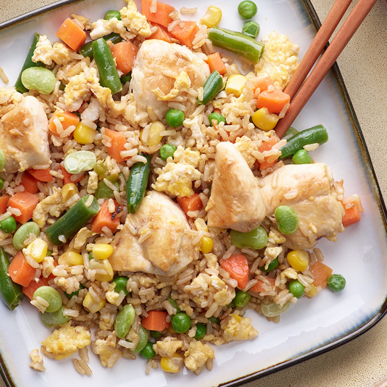 Speedy Chicken Fried Rice | Savory