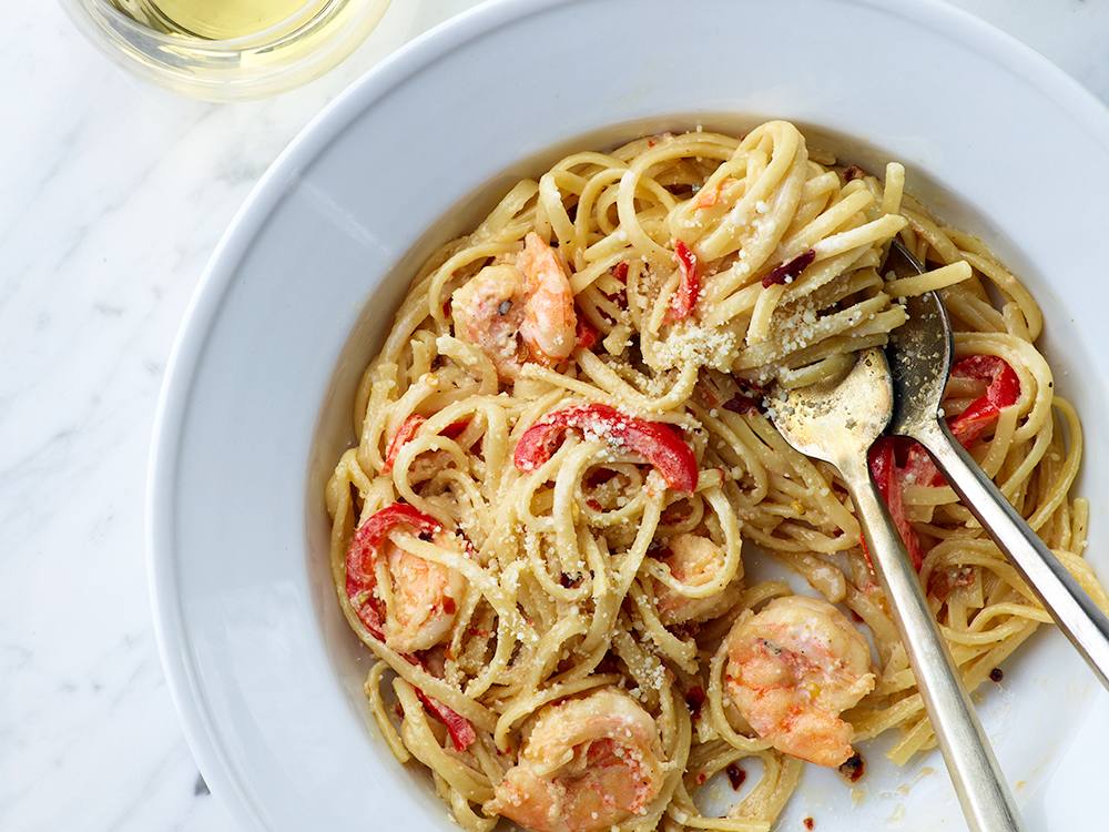 Spicy Shrimp Diablo Linguini | Savory