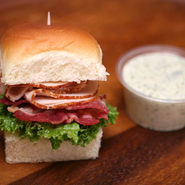 King's Hawaiian® Turkey Club Slider with Pesto | Savory