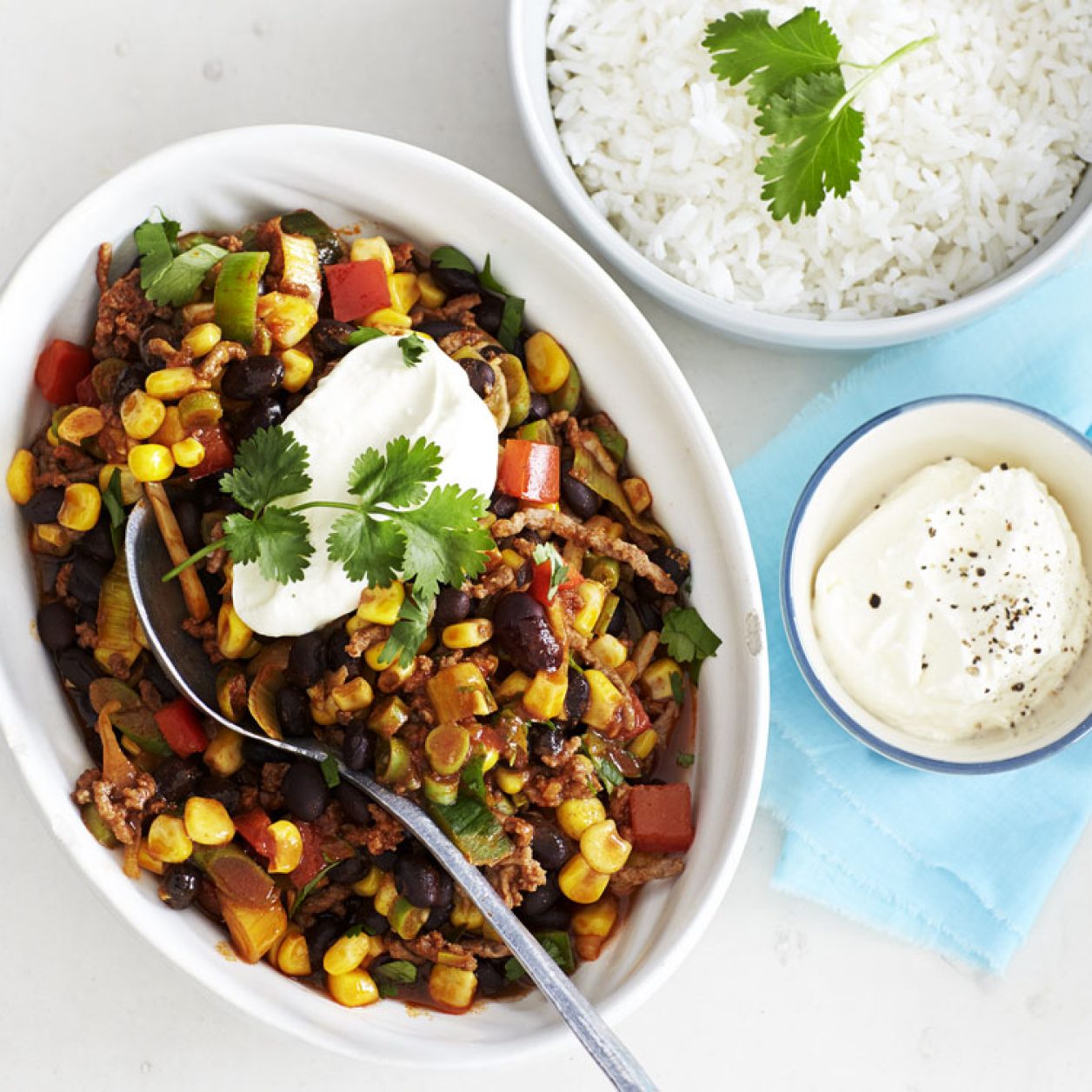 Tex-Mex Black Bean, Corn, and Beef Stew | Savory