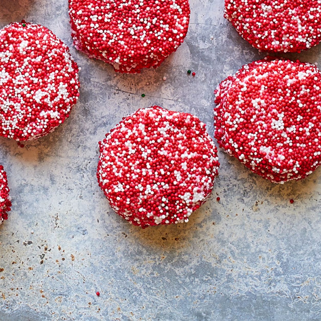 Mini Christmas Sprinkle Cakes | Savory