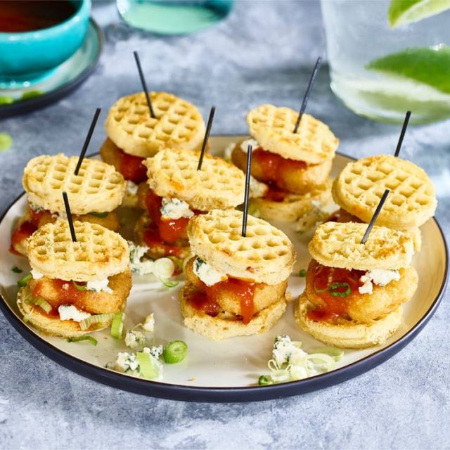 Buffalo Chicken Nugget Sliders | Savory
