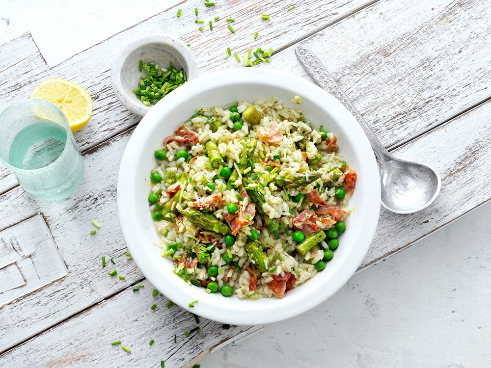 Slow Cooker Spring Green Risotto | Savory