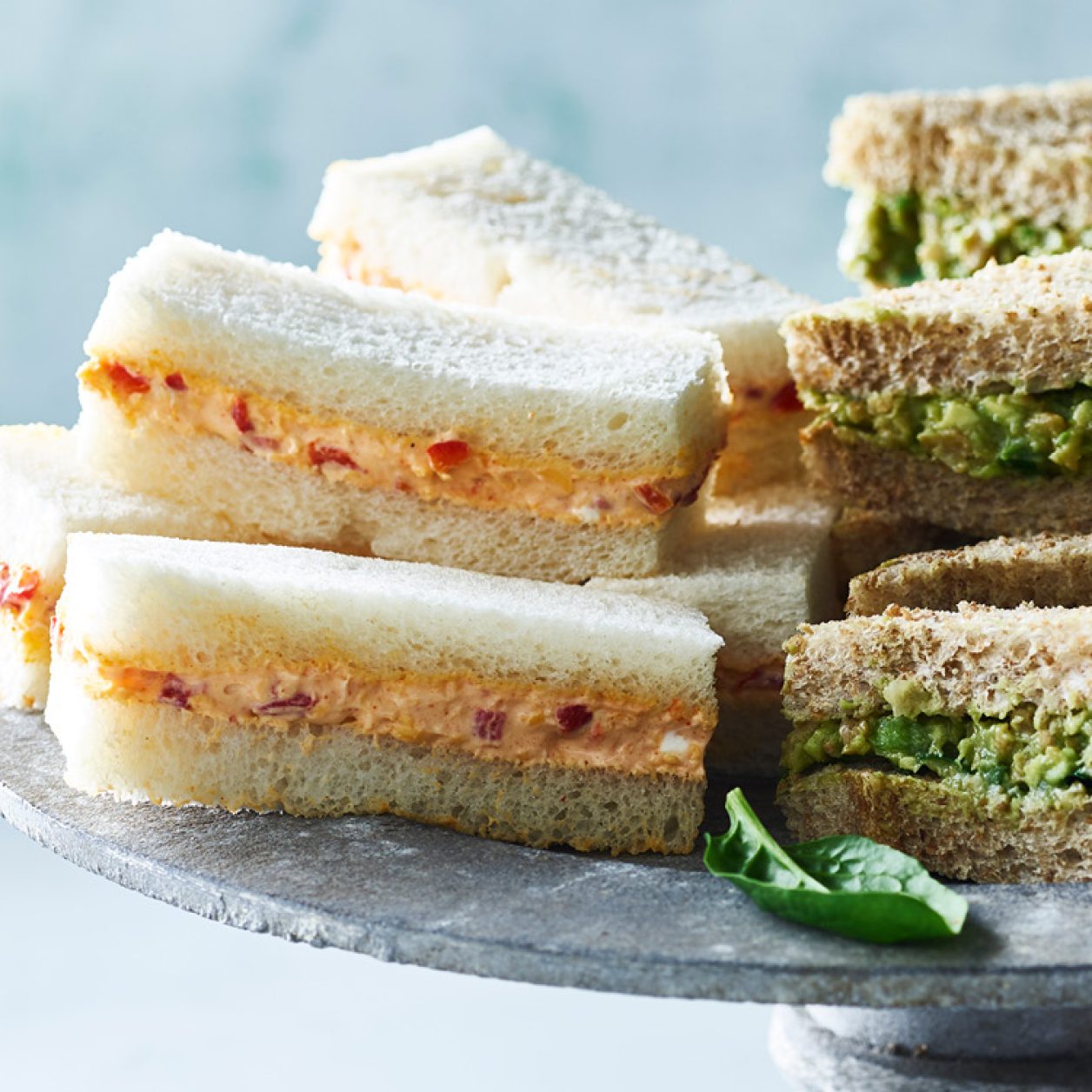 Spicy Pimiento Cheese Finger Sandwiches | Savory