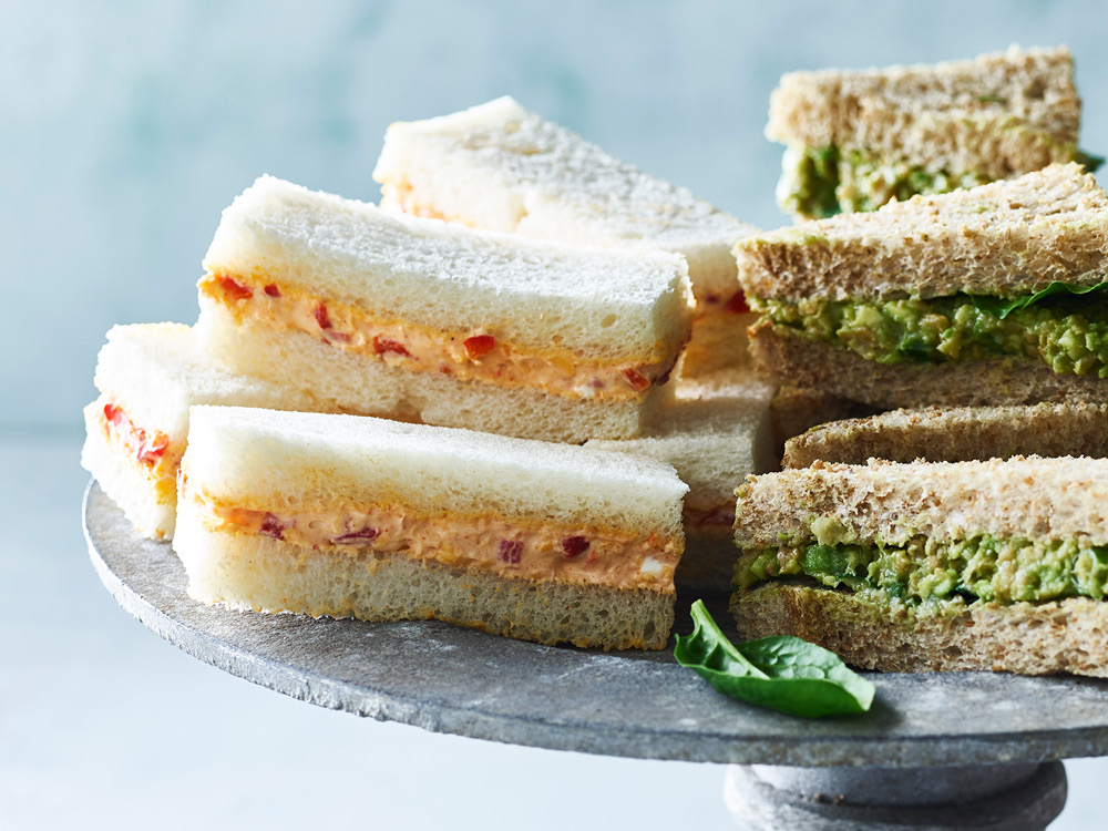 Spicy Pimiento Cheese Finger Sandwiches | Savory