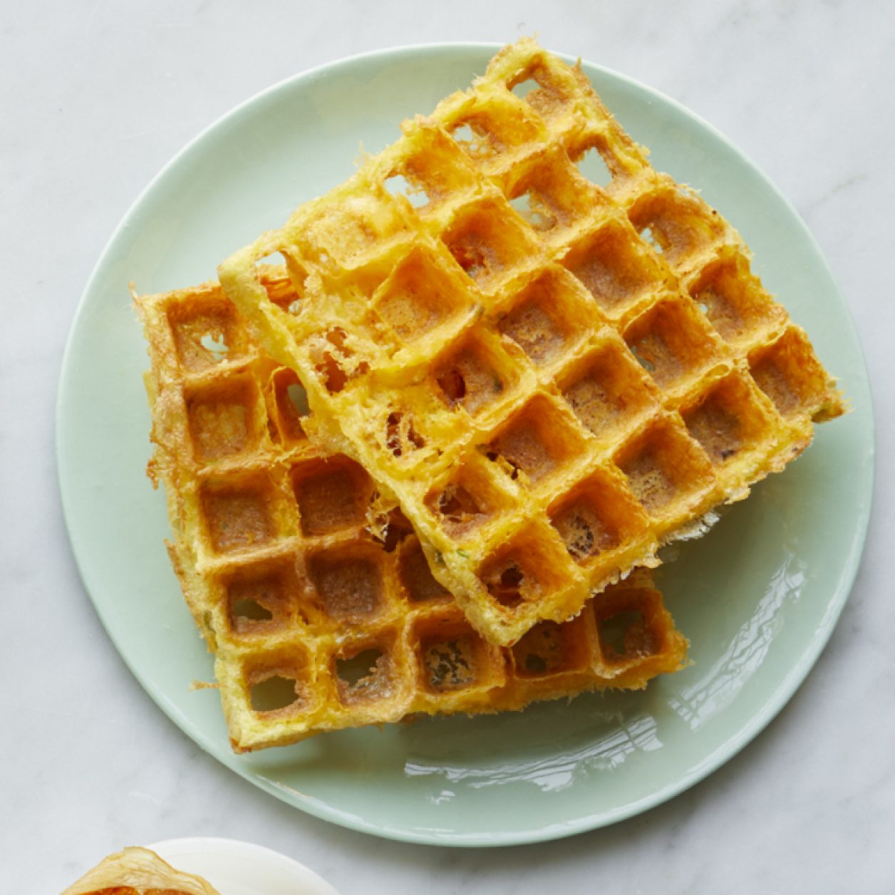 Crispy Cheddar Waffles | Savory