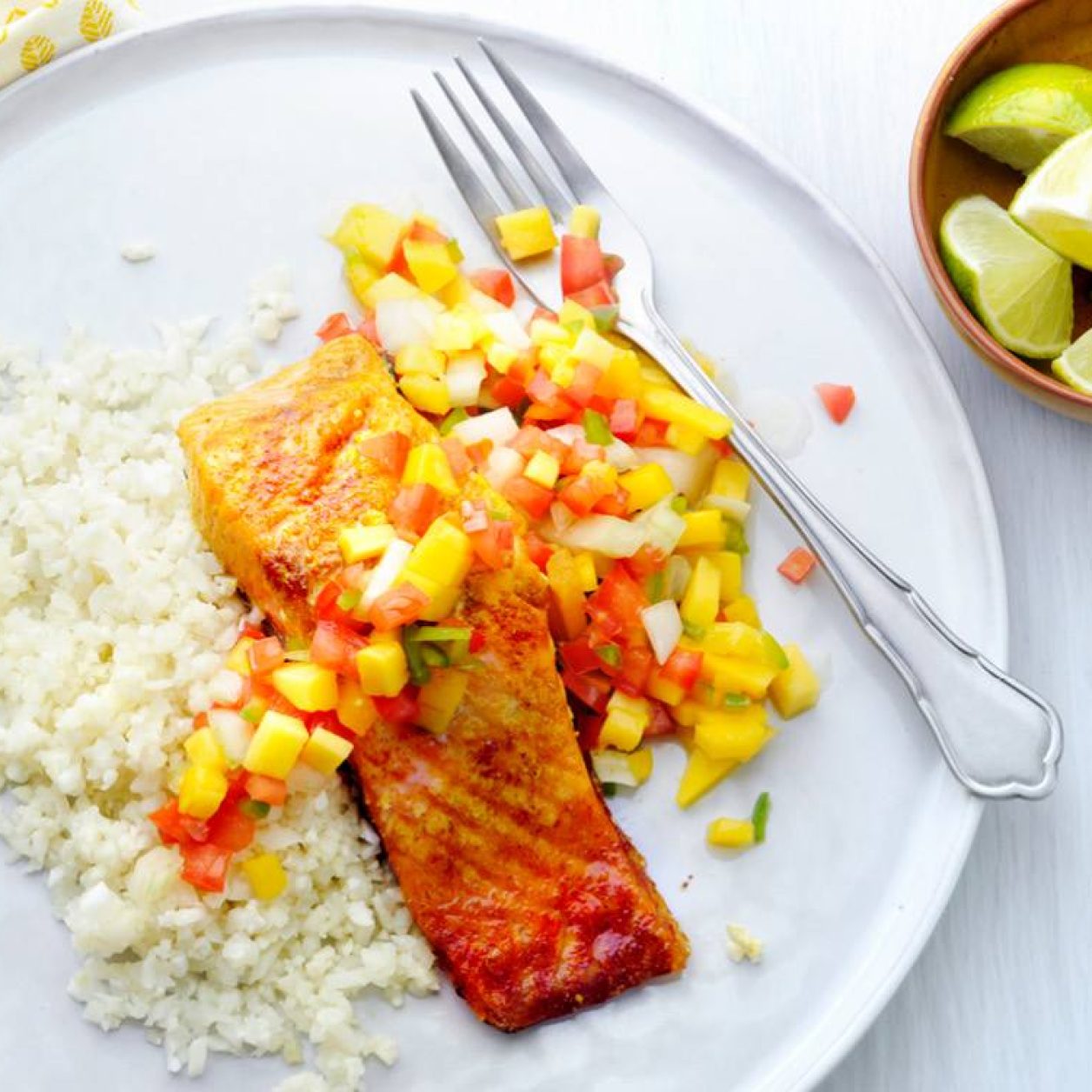 Grilled Salmon with Mango Salsa | Savory