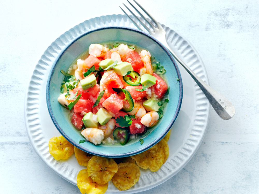 Shrimp Ceviche with Watermelon | Savory