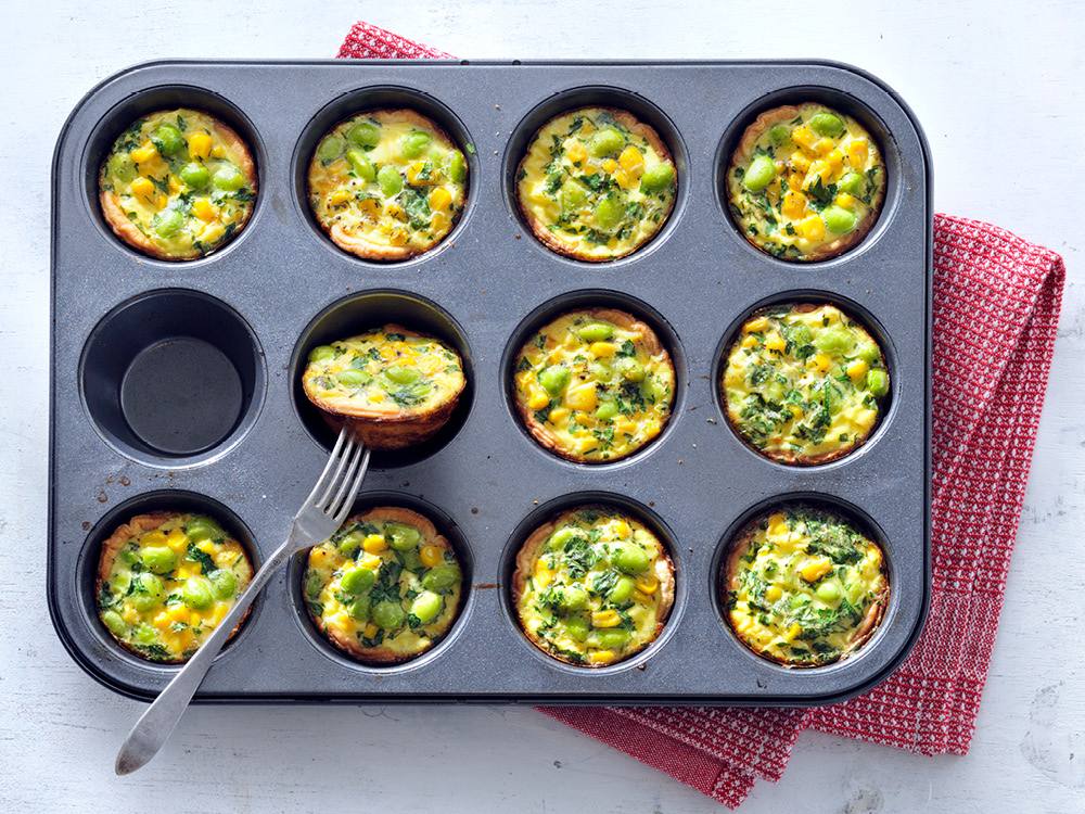 Mini Veggie Quiches | Savory
