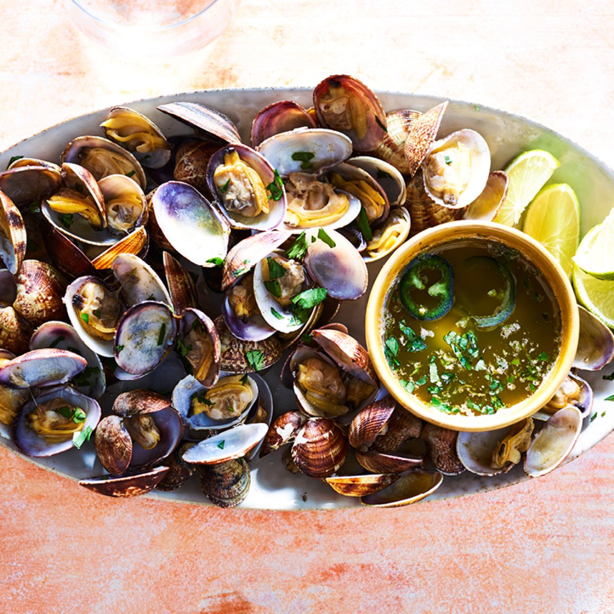 Grilled Clams with Spicy Lime Butter | Savory