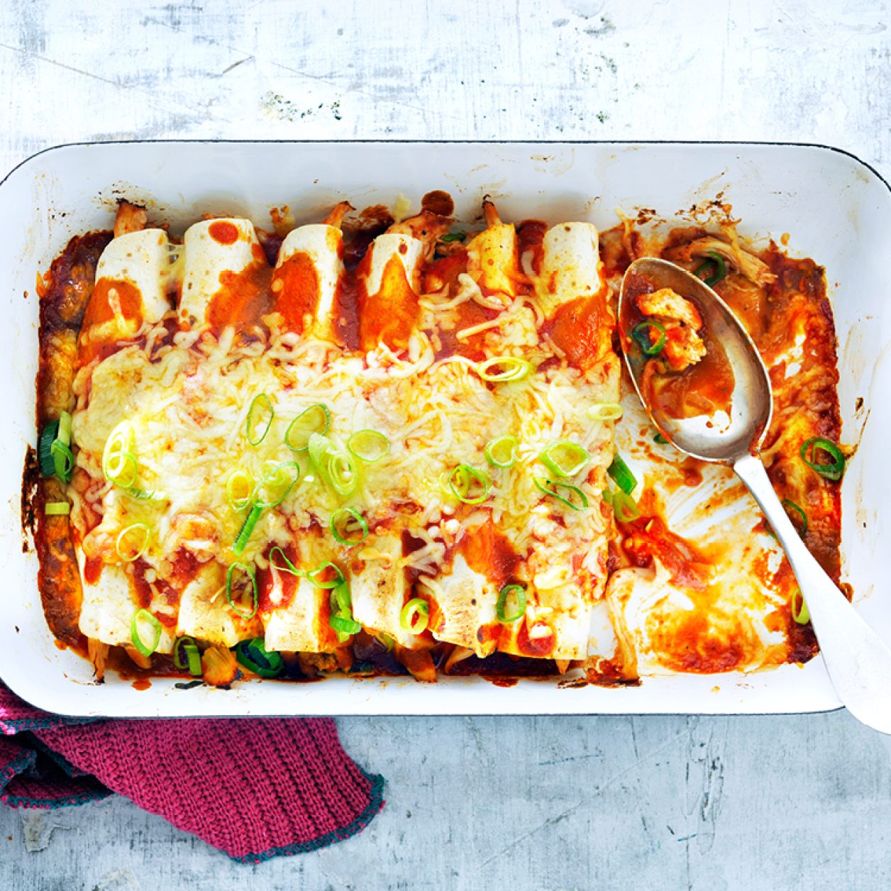 Red Chicken Enchiladas | Savory