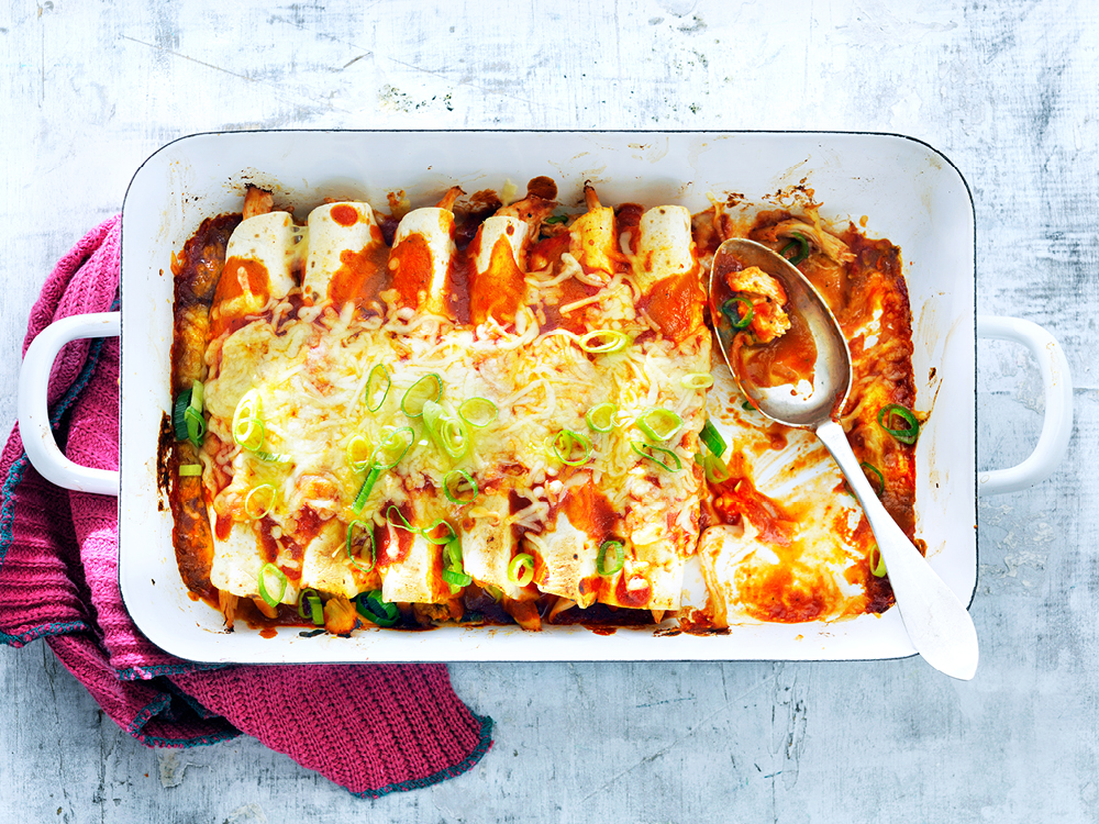 Red Chicken Enchiladas | Savory