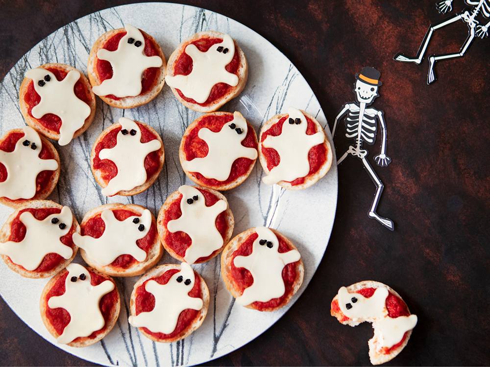 Creepy Bagel Pizzas | Savory