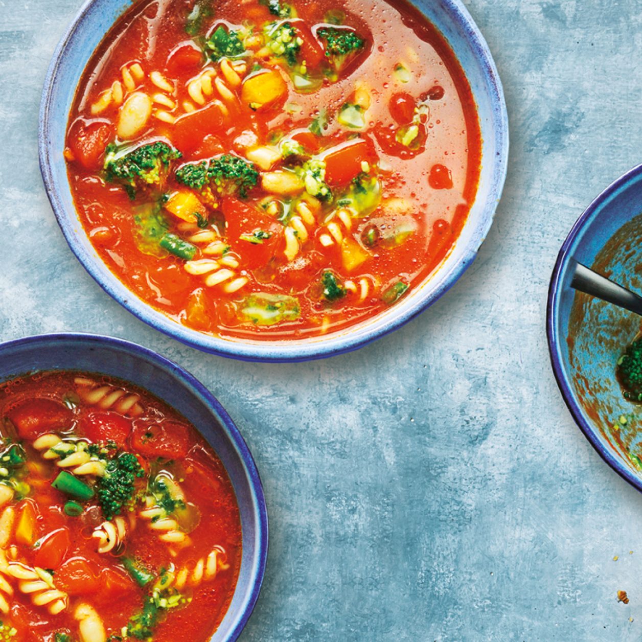 Veggie Tomato Soup with Fusilli | Savory