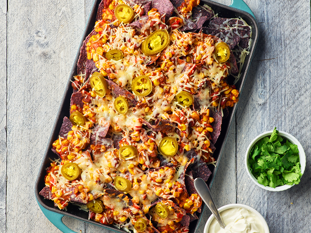 Tex-Mex Blue Corn Nachos | Savory