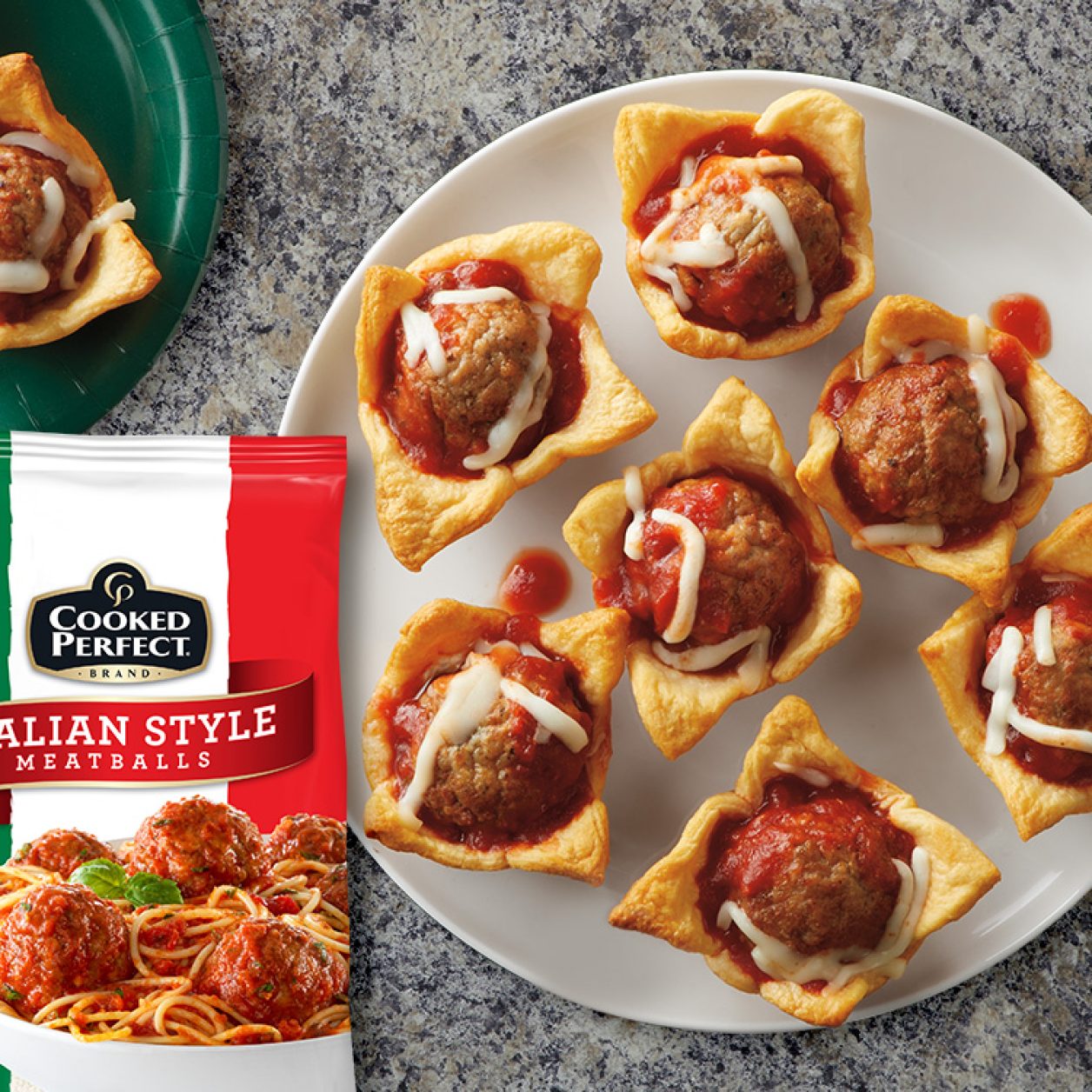 Cheesy Meatball Cups | Savory