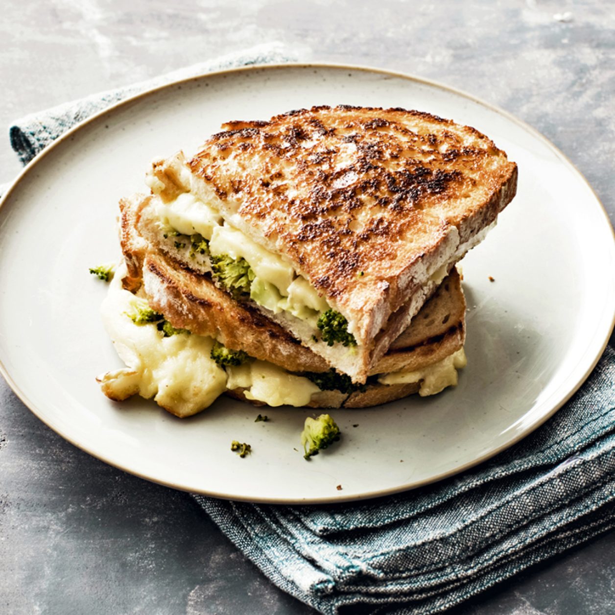 Broccoli and Brie Grilled Cheese | Savory
