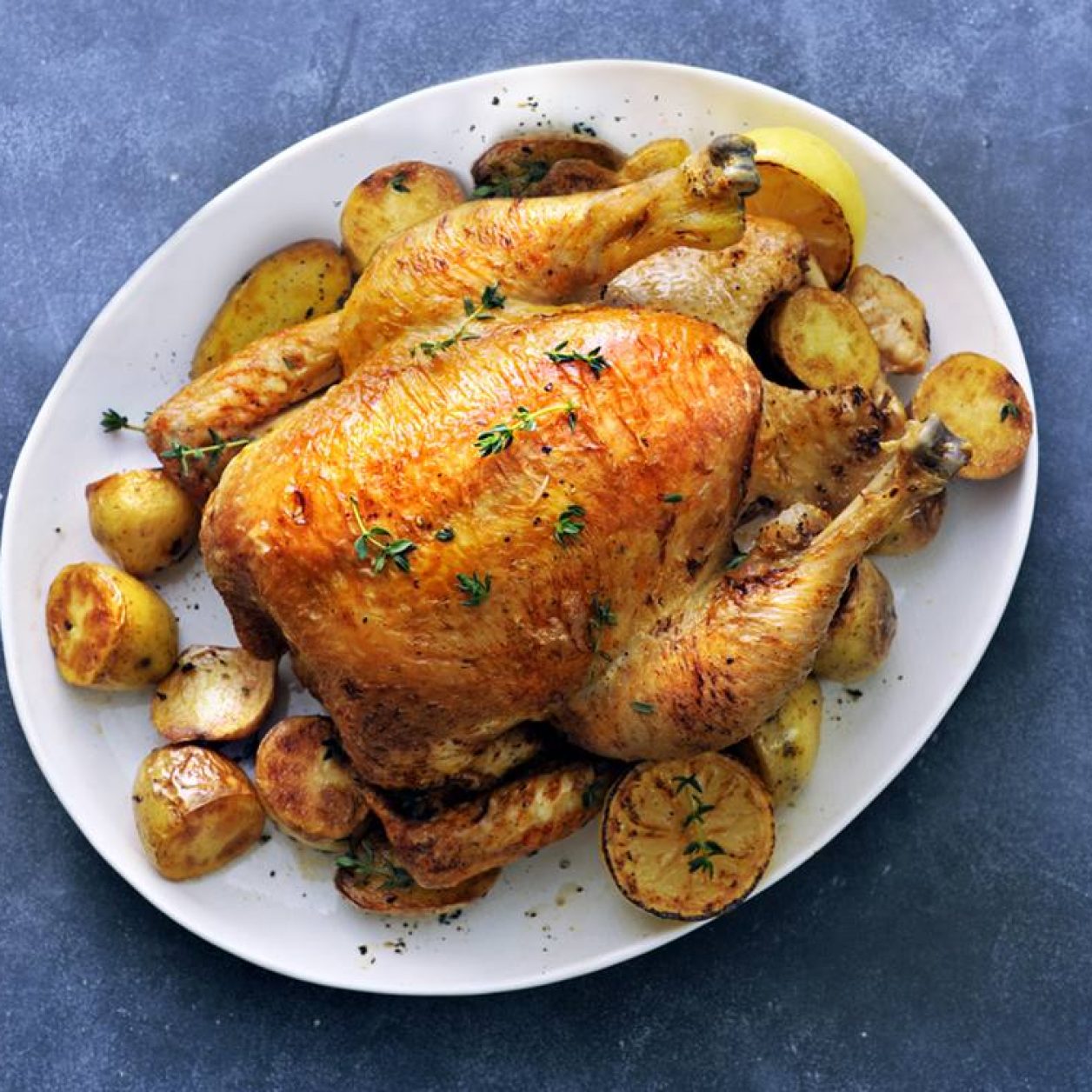 Roast Chicken and Potatoes | Savory