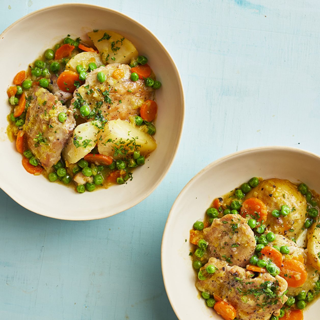 Spring Chicken Stew with Leeks and White Wine | Savory