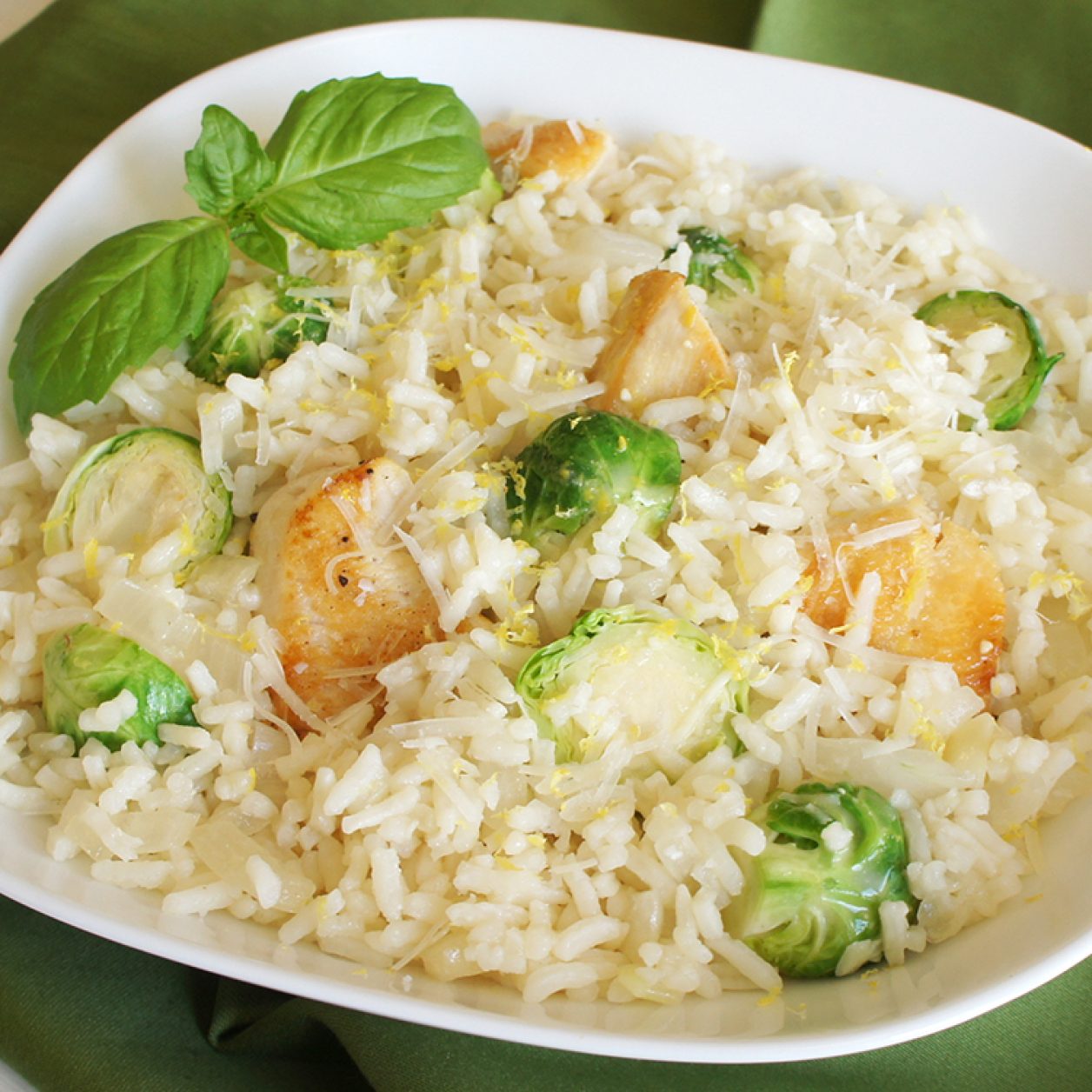 One Pan Italian Chicken and Brussels Sprouts | Savory