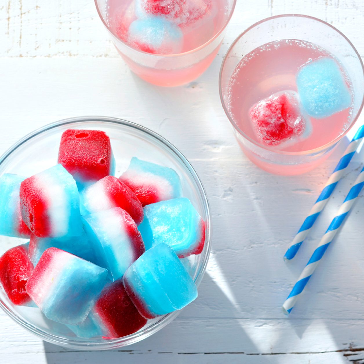 Red, White, and Blue Ice Cubes | Savory