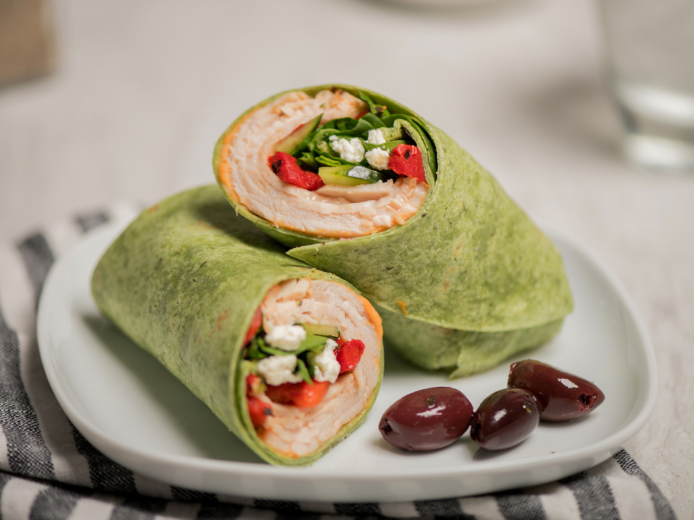 Mediterranean Turkey Wraps | Savory