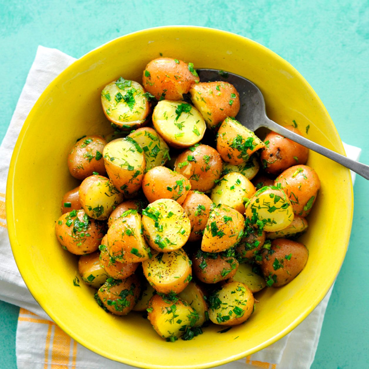 Boiled Potatoes with Herb Butter | Savory
