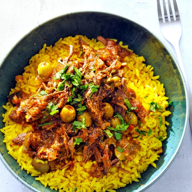 Slow Cooker Shredded Cuban Beef | Savory