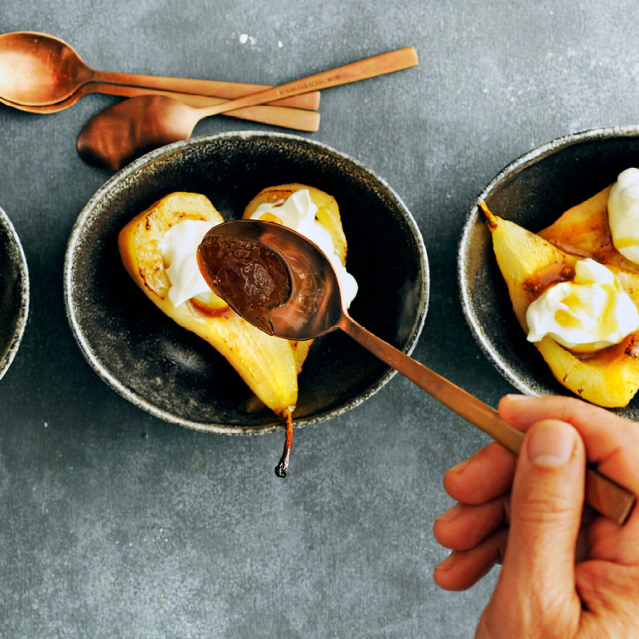 Spiced Caramelized Pears | Savory