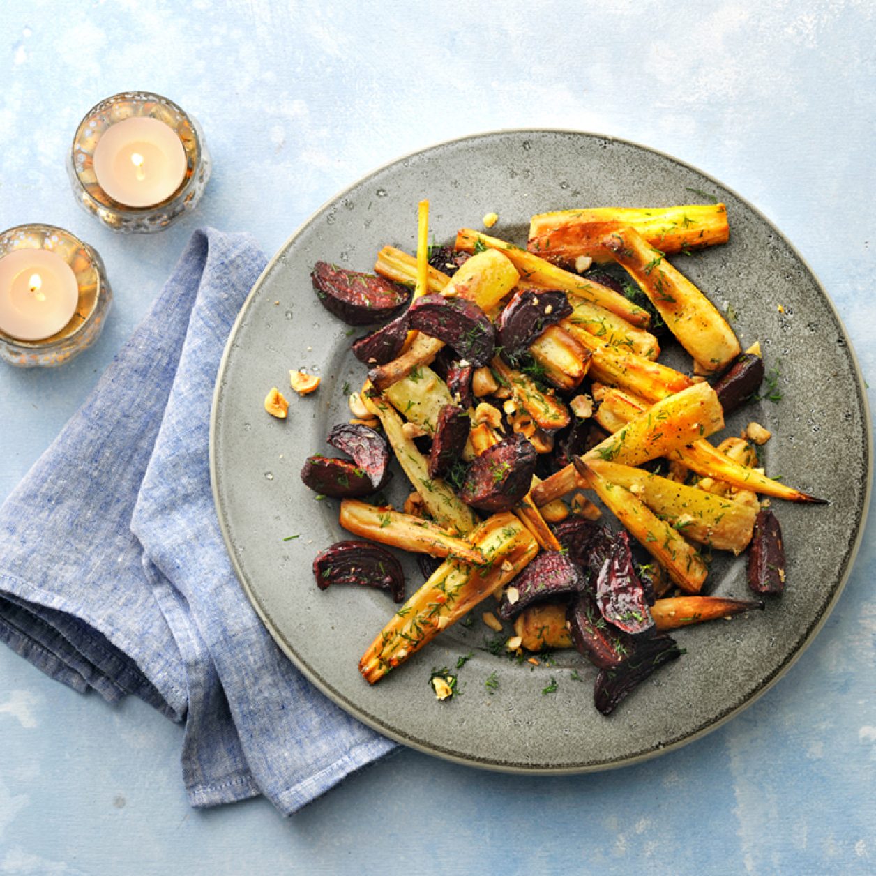 Roasted Beets and Parsnips with Hazelnuts | Savory
