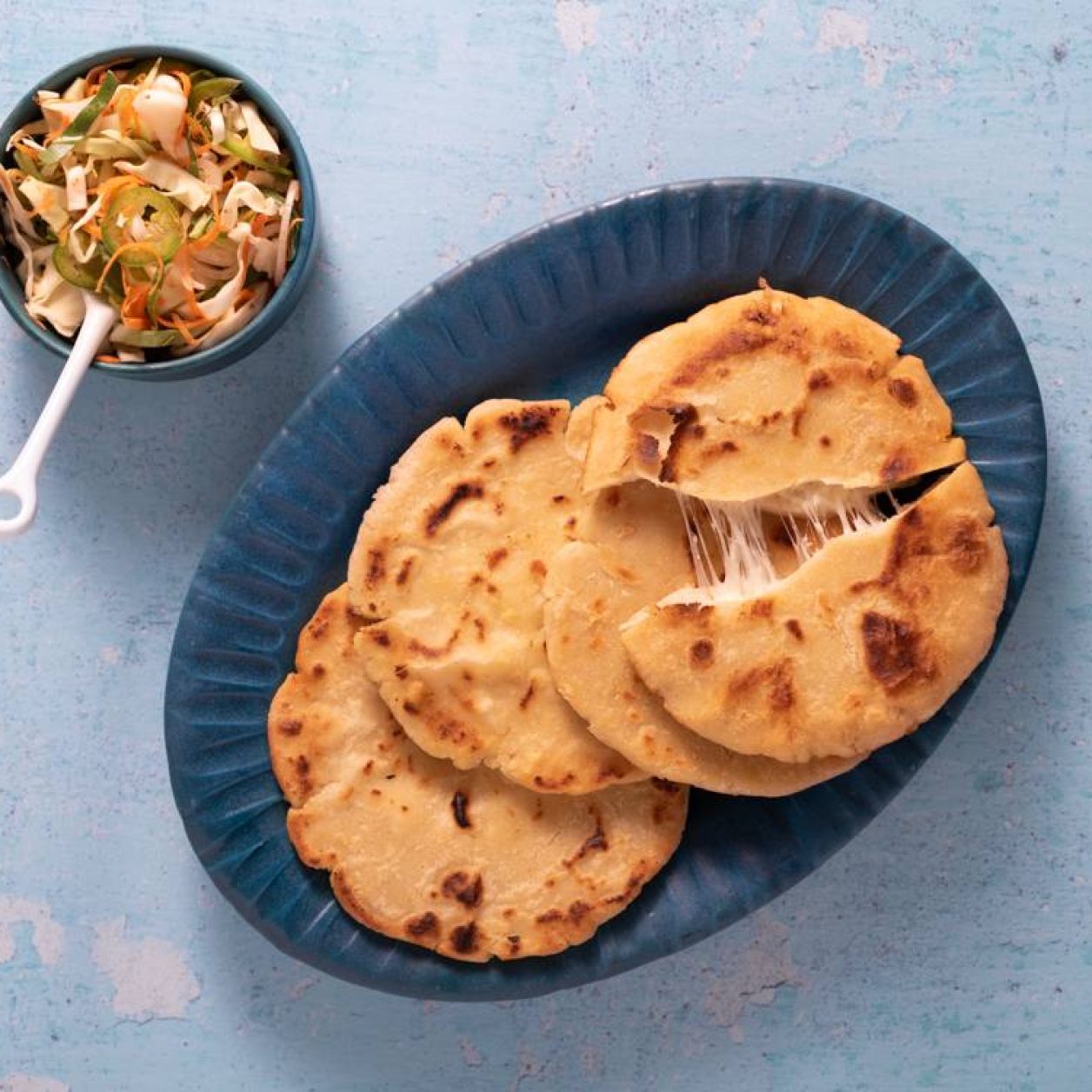Salvadoran Cheese-Stuffed Pupusas | Savory