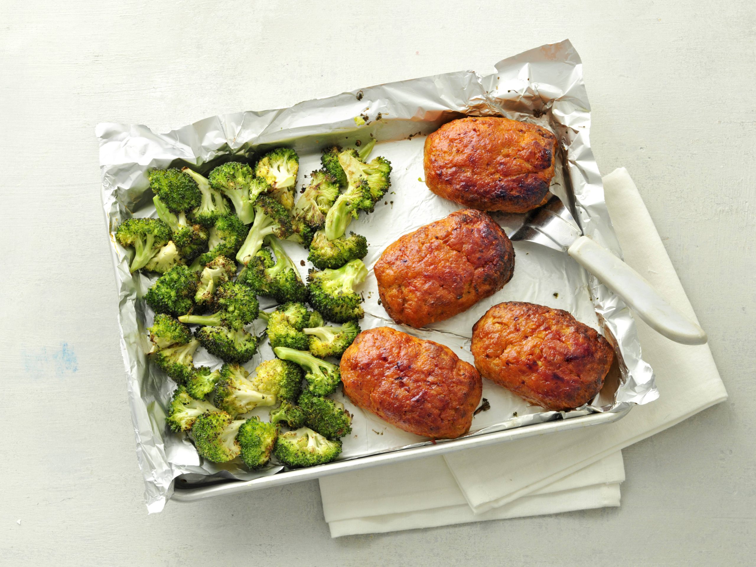 Turkey Meat Loaves Sheet Pan Dinner | Savory