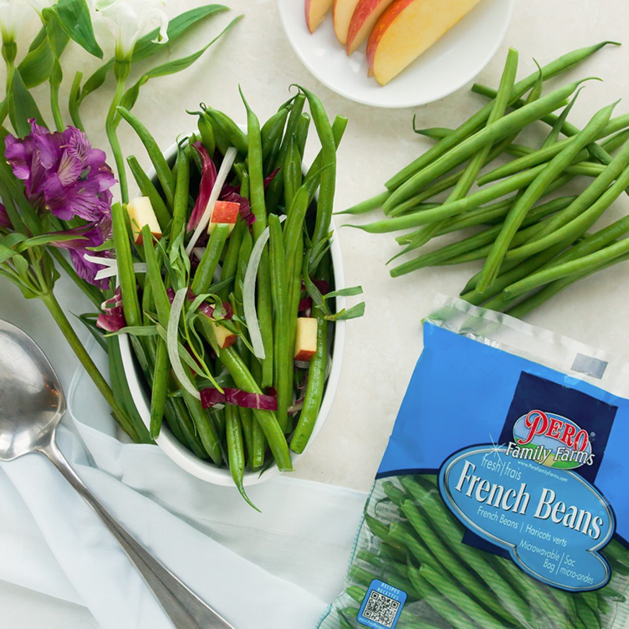 French Beans with Diced Apples | Savory