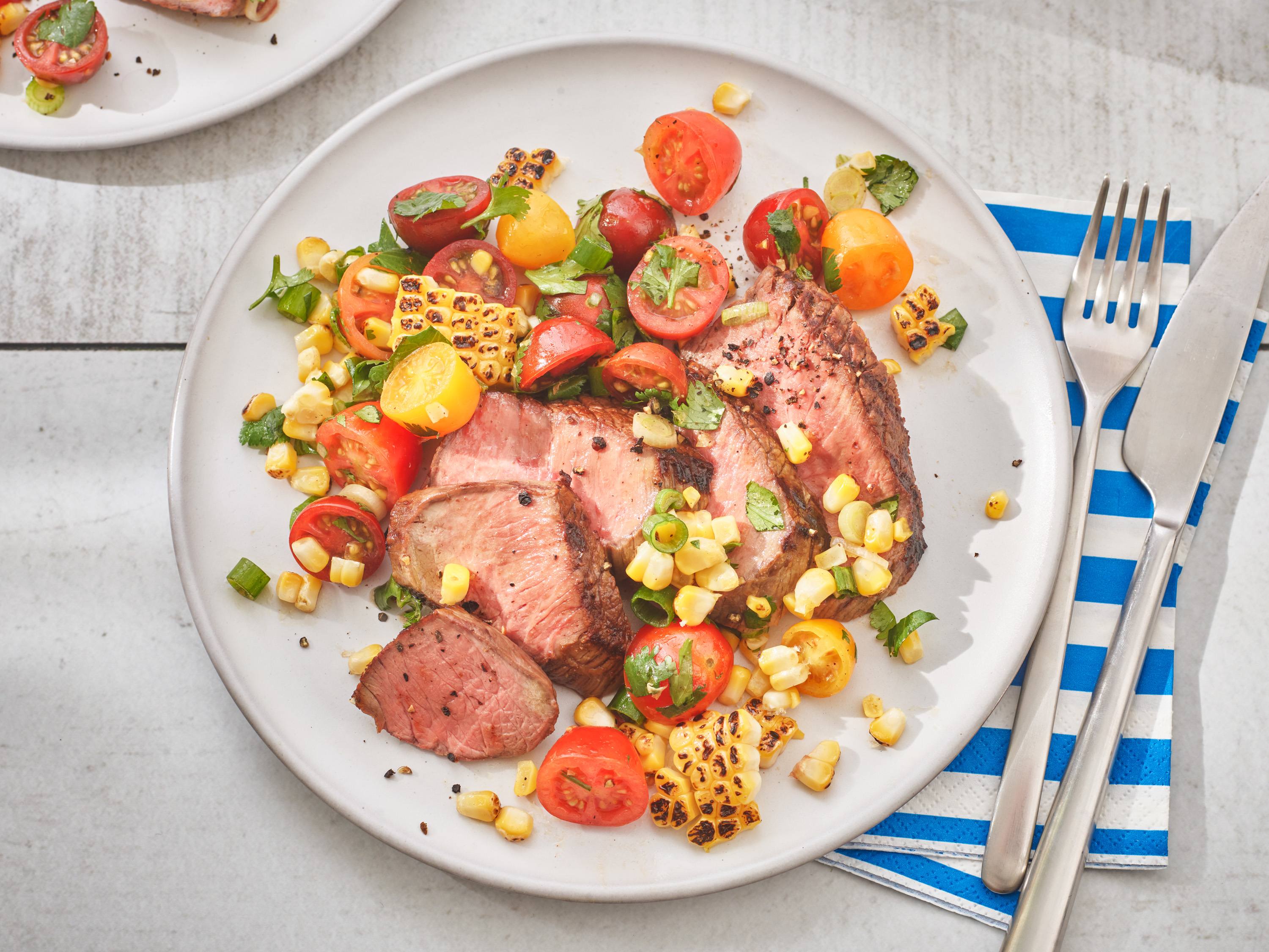 Grilled Steak with Corn Salsa | Savory