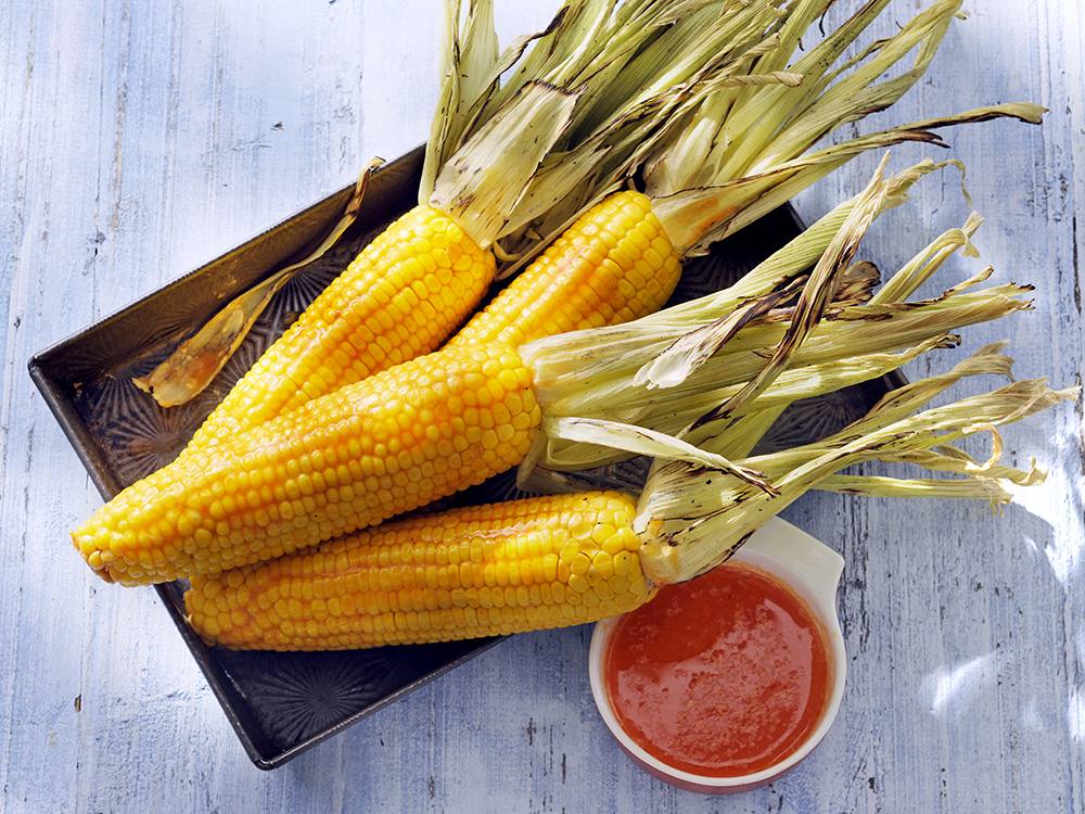 Fire-Roasted Corn with Hot Honey Butter | Savory